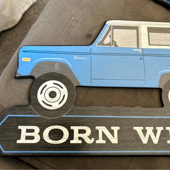 Ford | Wall Decor | Ford Bronco Truck Go Wild Wooden Sign Garage Car ...